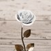 Personalized Gift Hand-forged Wrought Iron White Metal Rose - Etsy