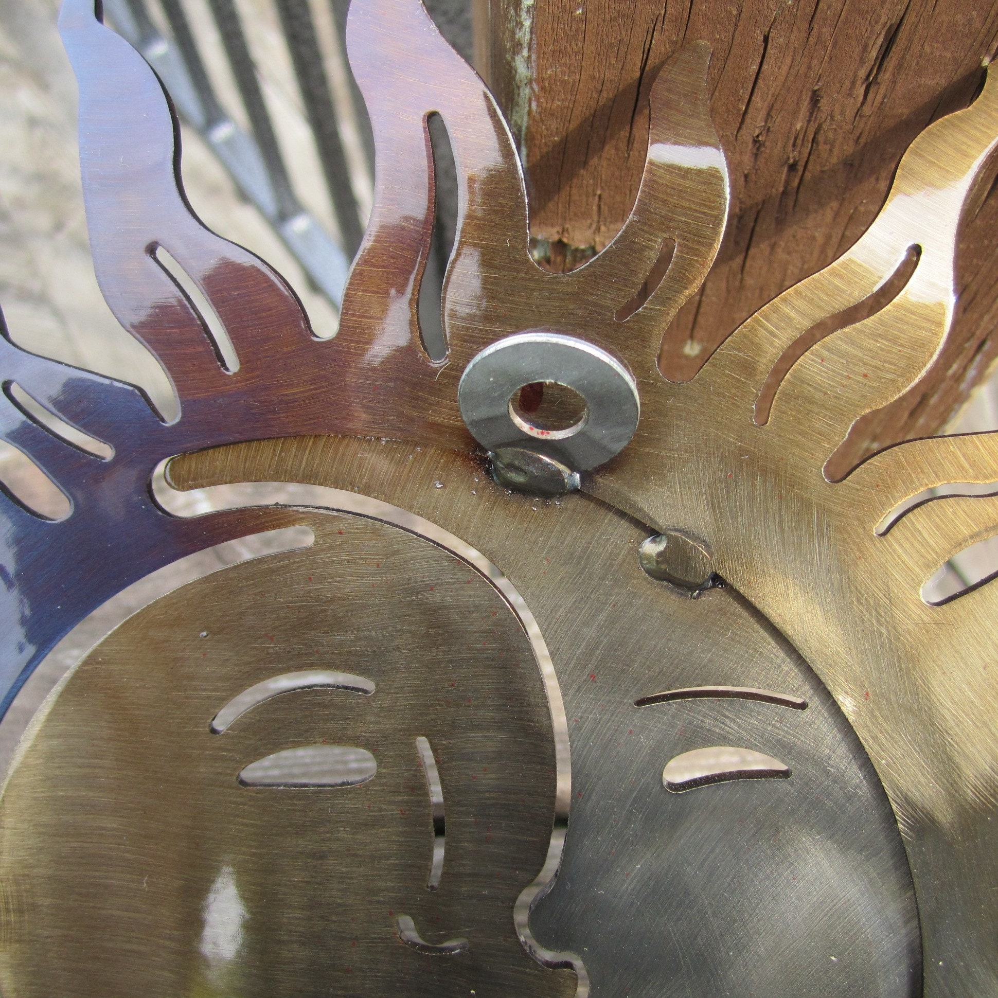 Wrought Iron Sun and Moon Sculpture Wall Art - Etsy