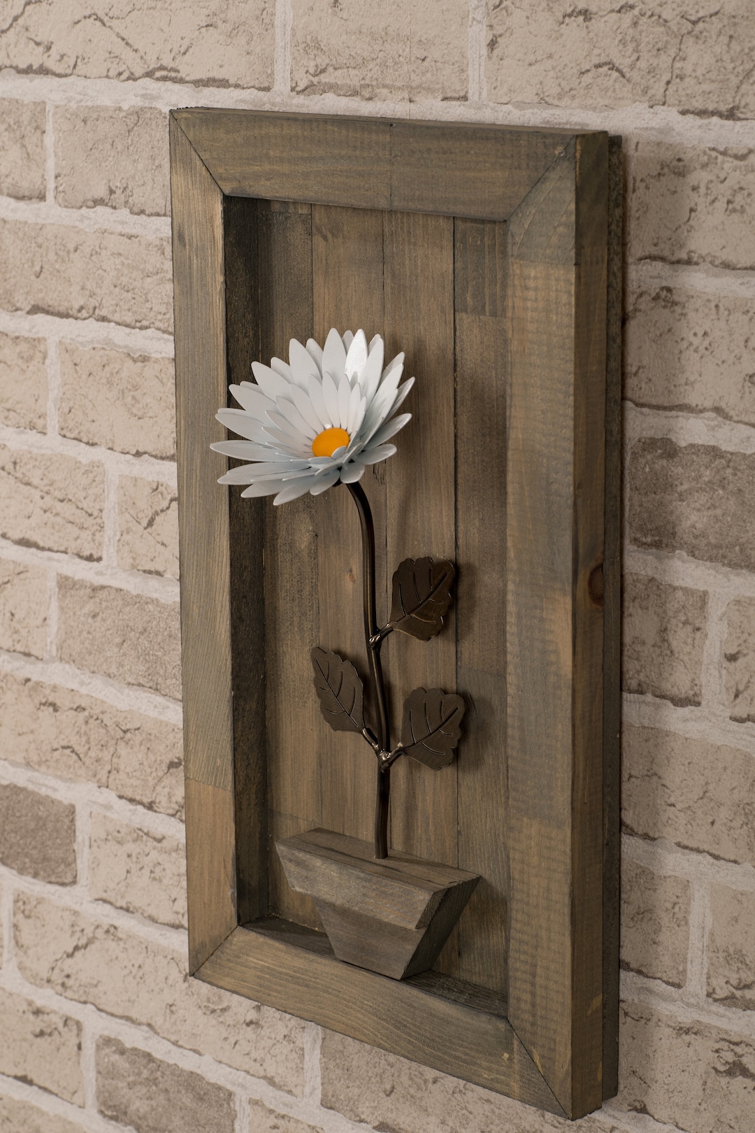 Personalized Gift - Framed Metal Daisy for Iron 6th Anniversary - Etsy