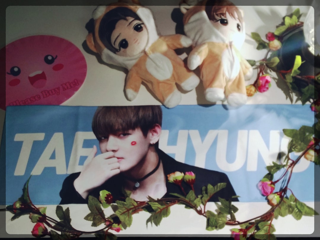 Slogan BTS Taehyung V Fan Slogan Bangtan Tae Hyung Kpop - Etsy