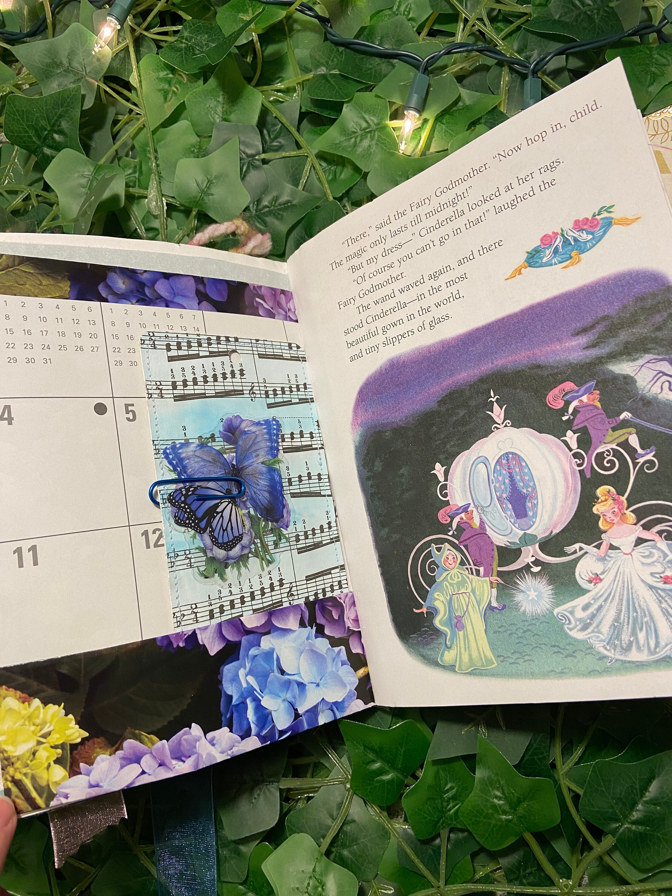 Cinderella Little Golden Book Junk Journal Altered Book Removable