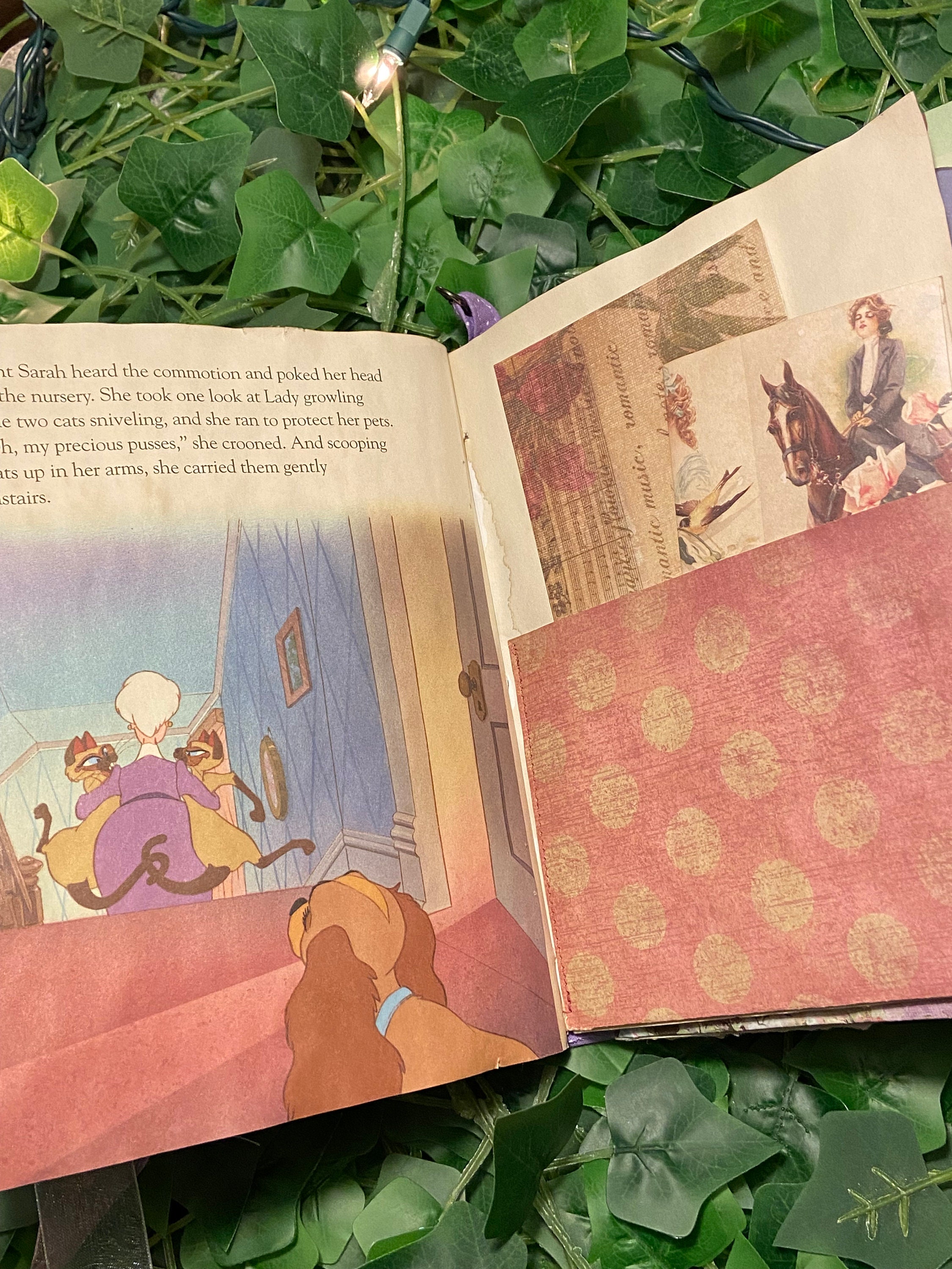 Vintage Look Lady and the Tramp Little Golden Book Junk Journal ...