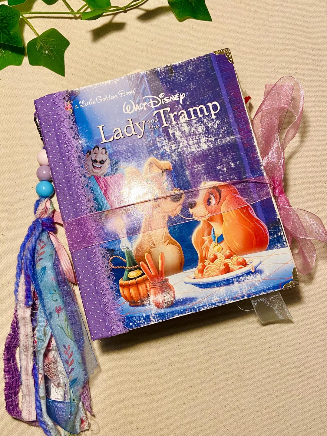 Lady and the Tramp Junk Journal Dog Lovers Gift Pet Loss Memory Book - Etsy