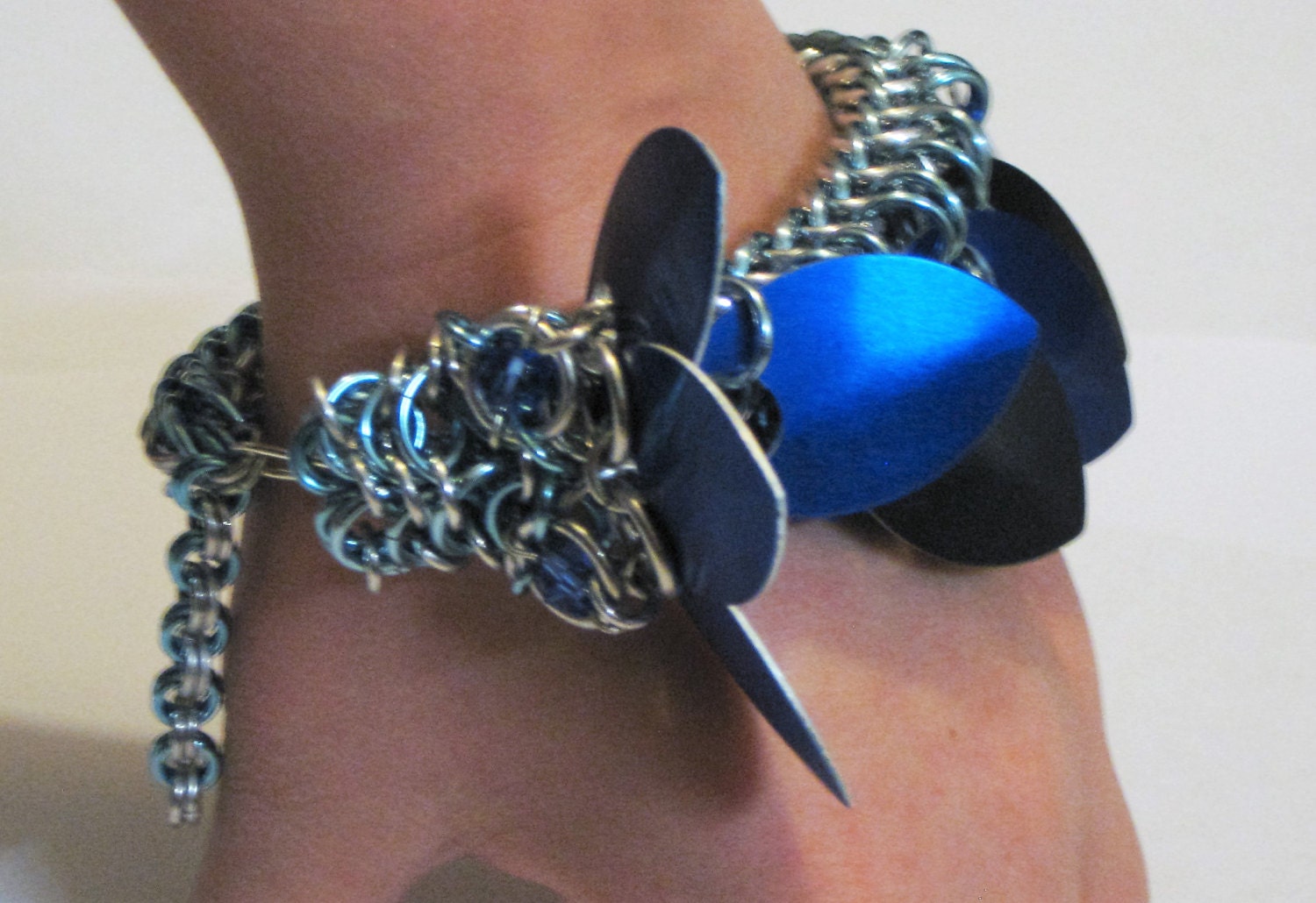 Dragon Scalemail and Chainmail Bracelet - Etsy