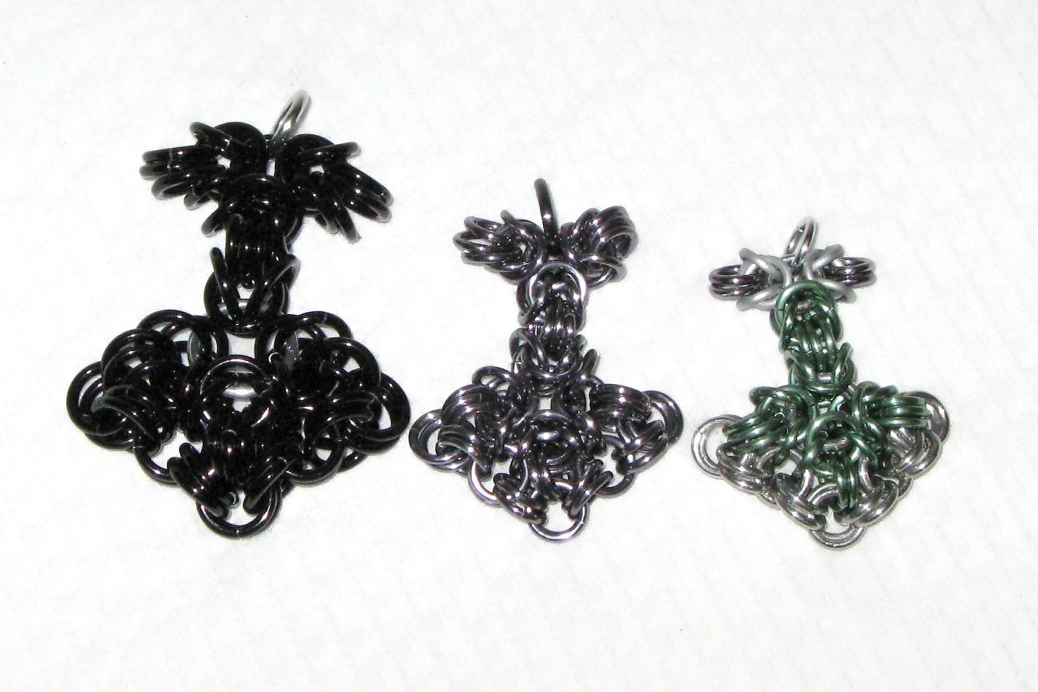 Chainmail Thor's Hammer Mjölnir Large byzantine - Etsy Sweden