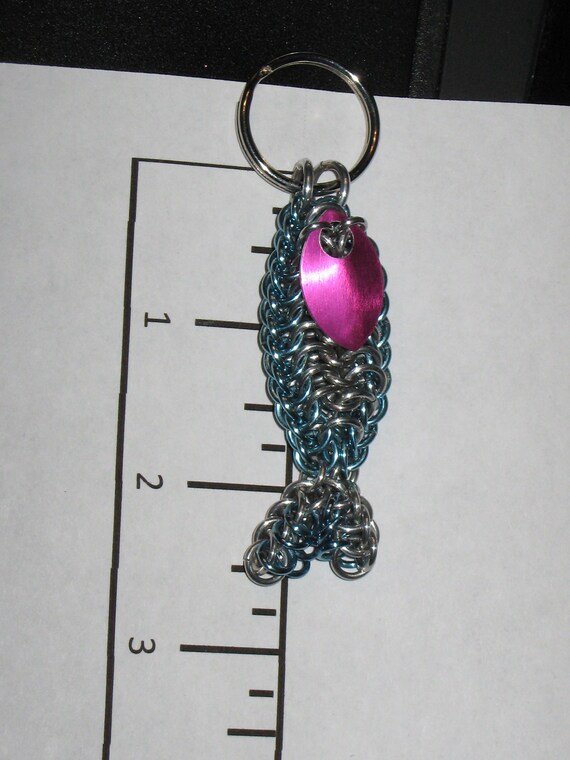 Chainmaille Fish Keychain - Etsy