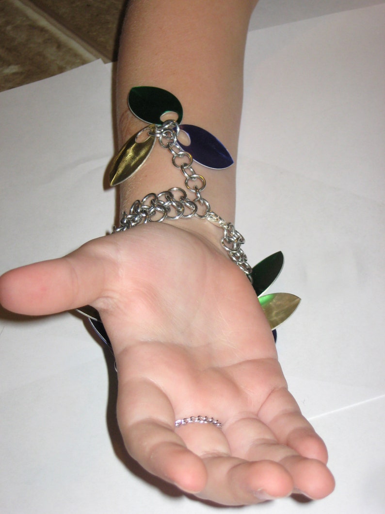 Scalemail and Chainmail Hand Flower With Tail - Etsy