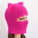 Cat Ear Balaclava Sheisty Cat Ski Mask Pink Cat Balaclava Sheisty Cat ...