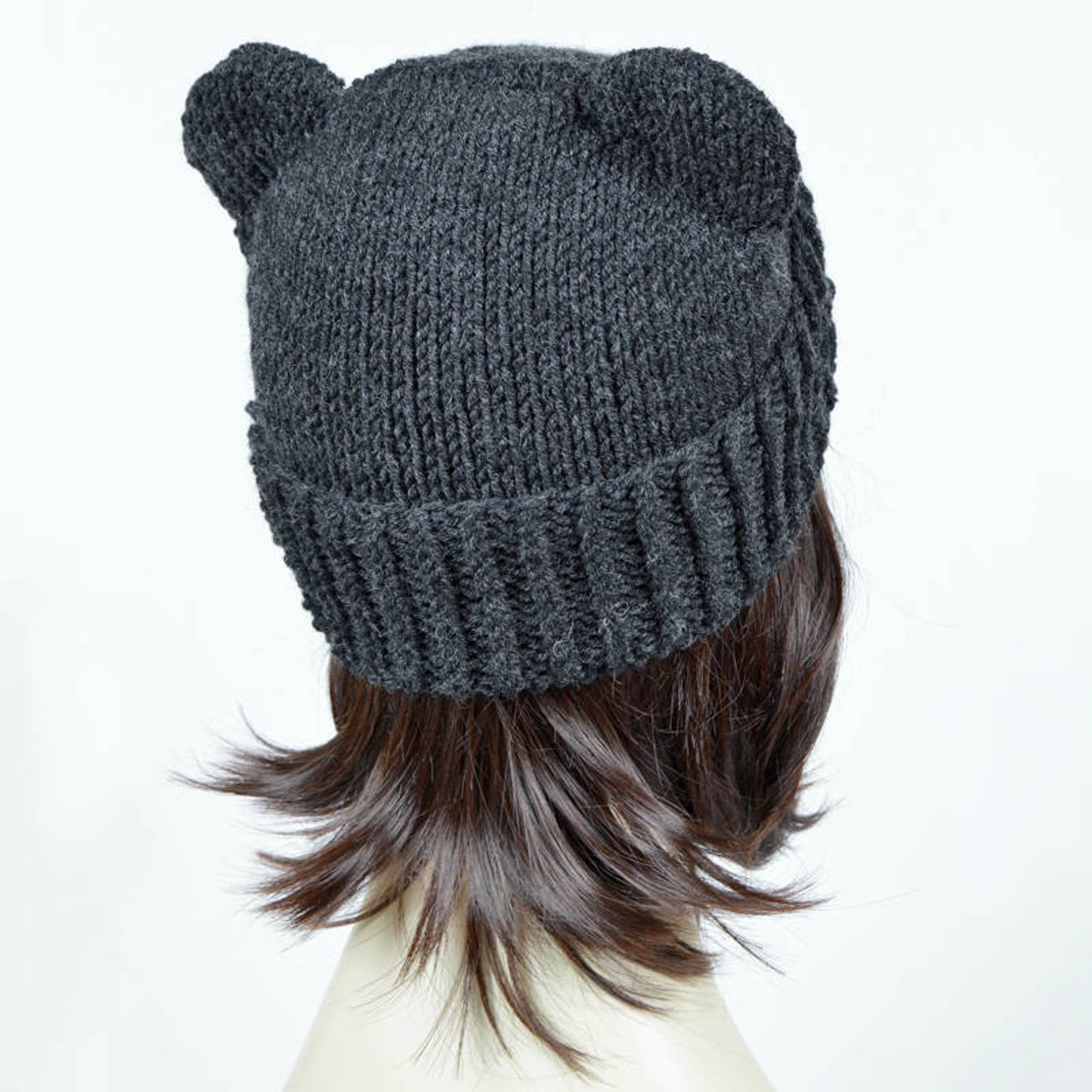 Bear Hat Pattern // Bear Beanie Pattern, Bear Ear Beanie, Knit Hat ...