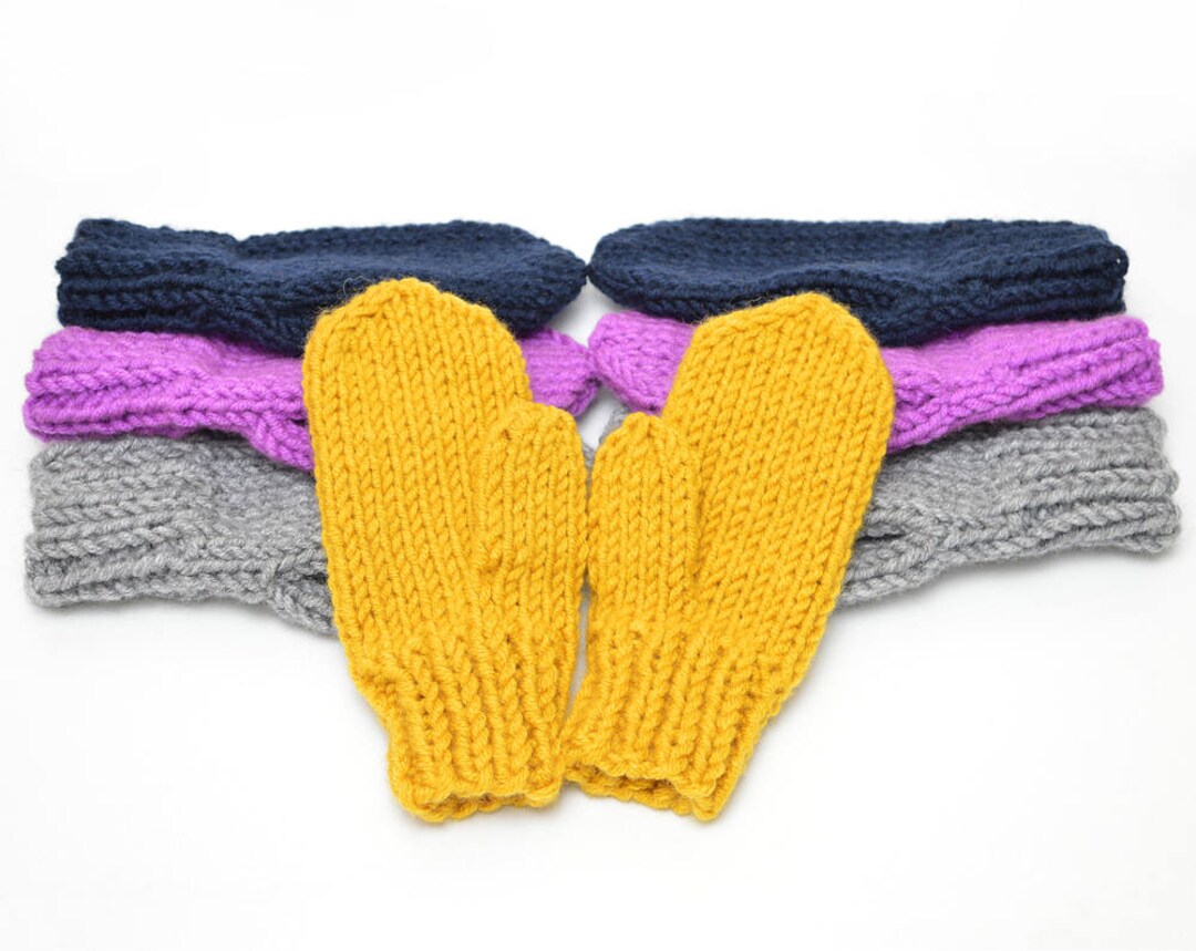 Mitten Pattern // Women's Mittens, Men's Mittens, Knitting Pattern ...