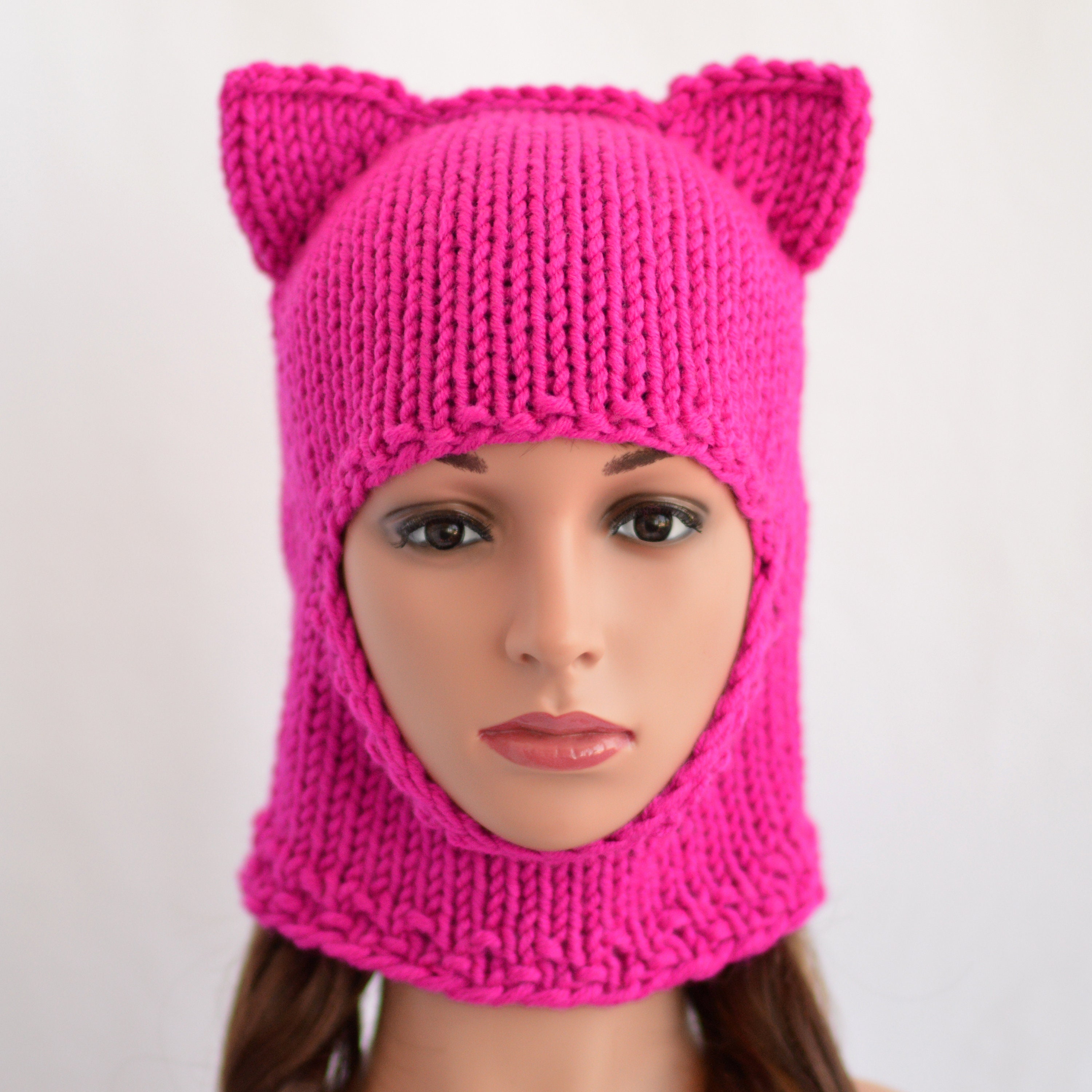 Cat Ear Balaclava Sheisty Cat Ski Mask Pink Cat Balaclava Sheisty Cat ...