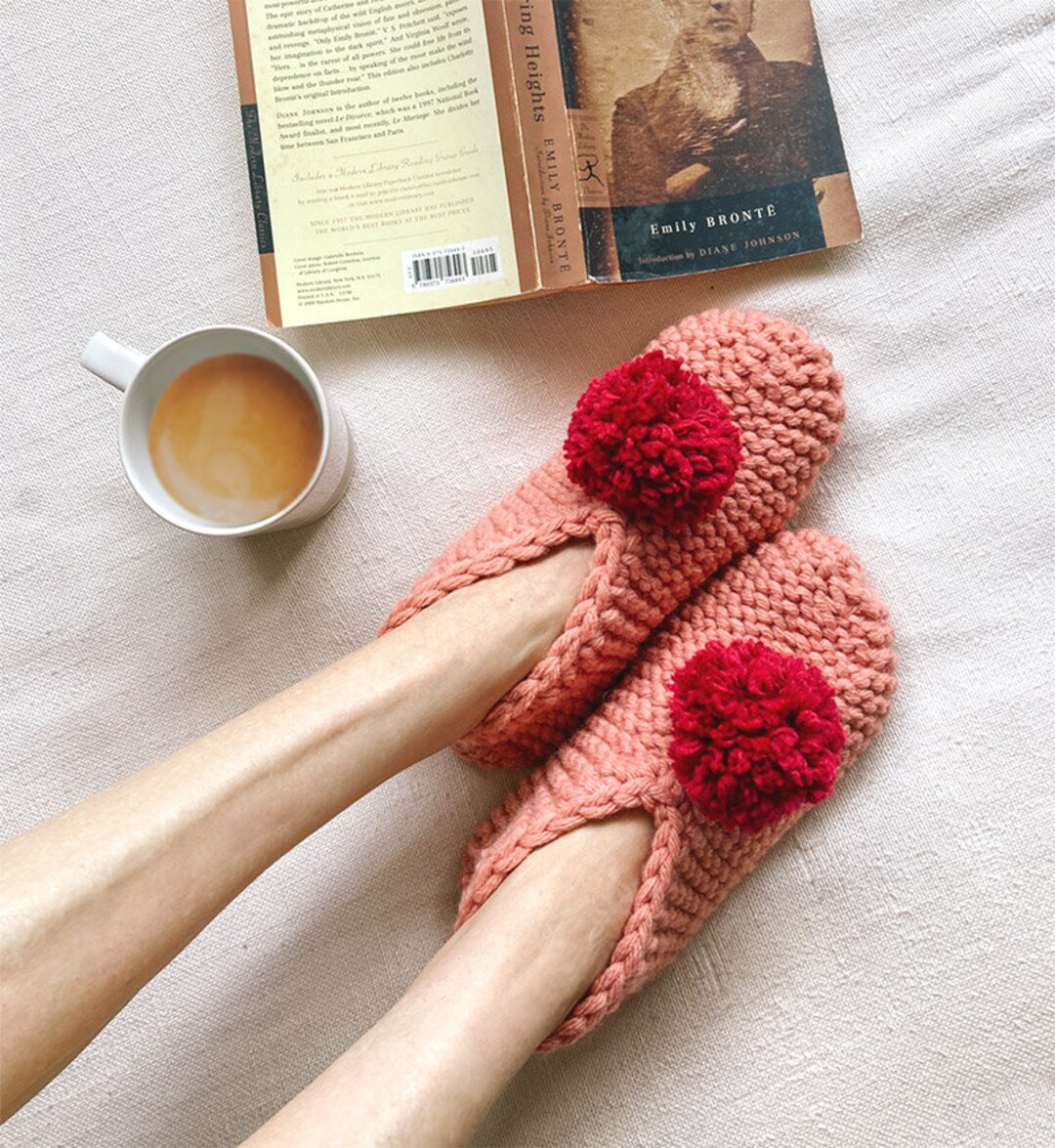 Chunky Slippers Knitting Pattern - Etsy
