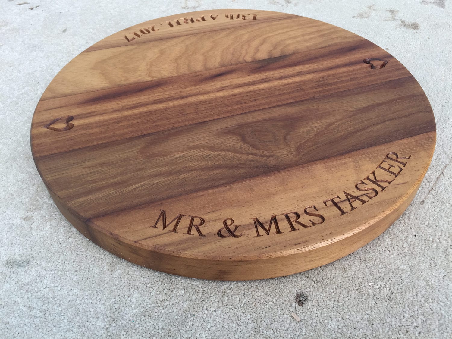 Solid Wood Wedding Cake Board large - Etsy