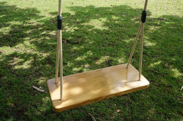 Solid Oak Tree Swing. Contemporary Adult Size. Wood Tree Swing - Etsy