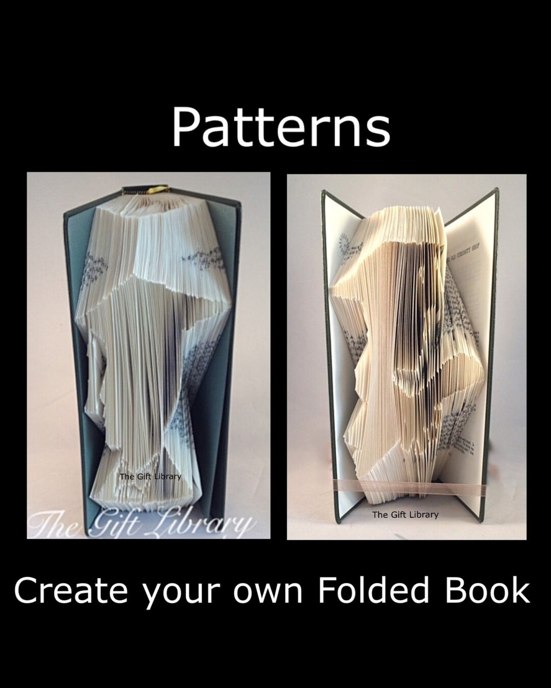 Graduation Folded Book Art Pattern: DIY Craft (PDF Pattern) - Etsy