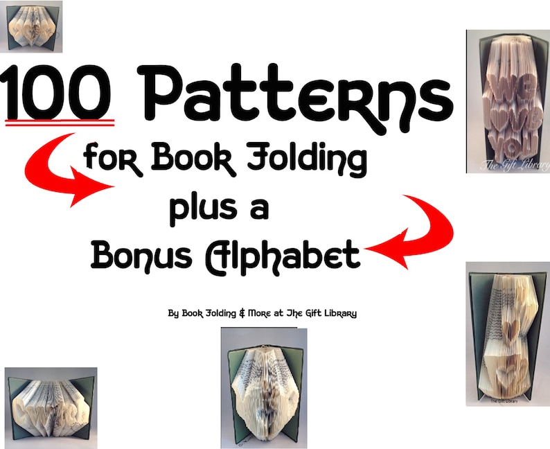 100 Patterns for Book Folding Patterns Book Art to Create | Etsy