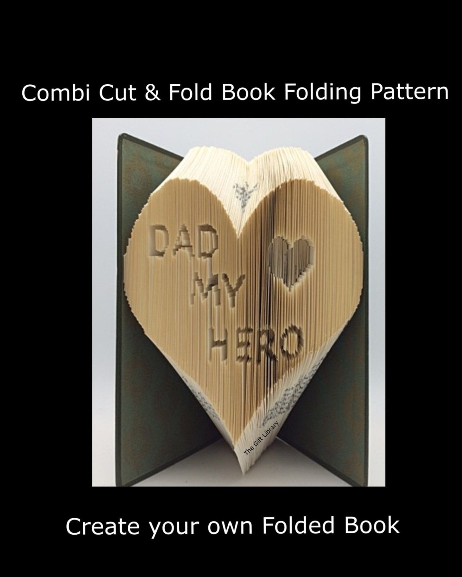 Cut & Fold Book Folding PATTERN Dad Fathers Day Dad My - Etsy