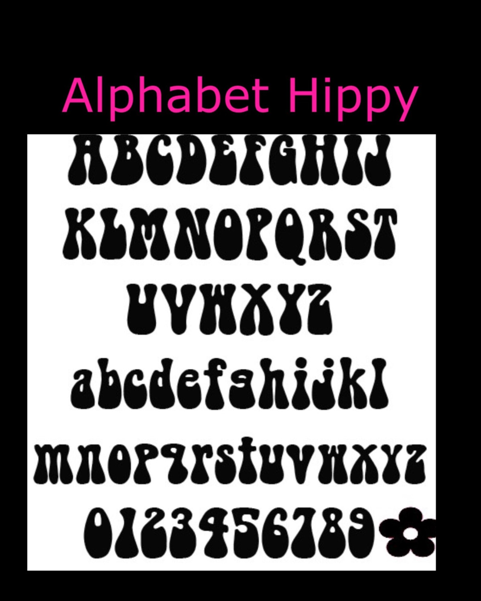 FOLDED BOOK ART Alphabet in Hippy Font Upper & Lower Case - Etsy
