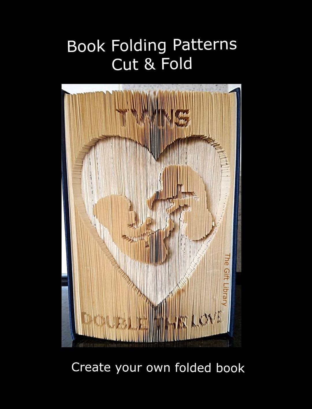 Book Folding Pattern~cut & Fold ~ Twins Double the Love - Etsy