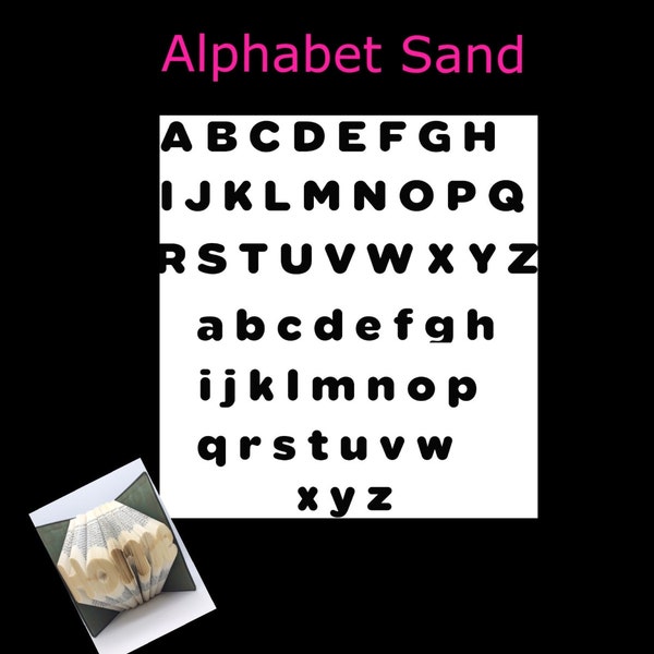 Letters in Sand Font - Etsy