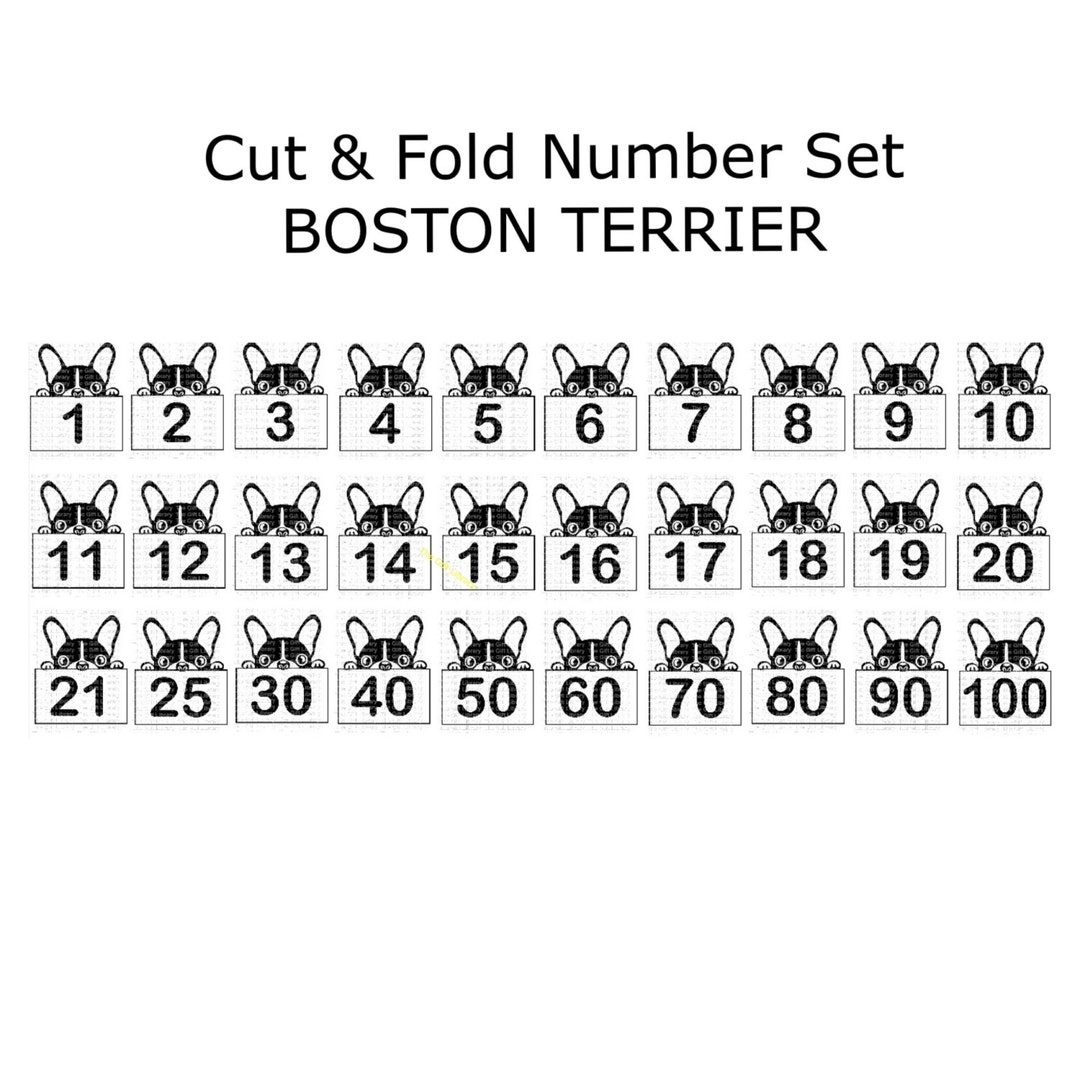 Folded Book Art Pattern - Mark Measure Cut and Fold, Numbers Set ...