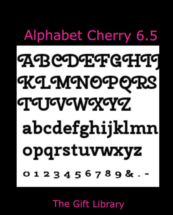 FOLDED BOOK ART Alphabet in Cherry Font Upper & Lower Case | Etsy