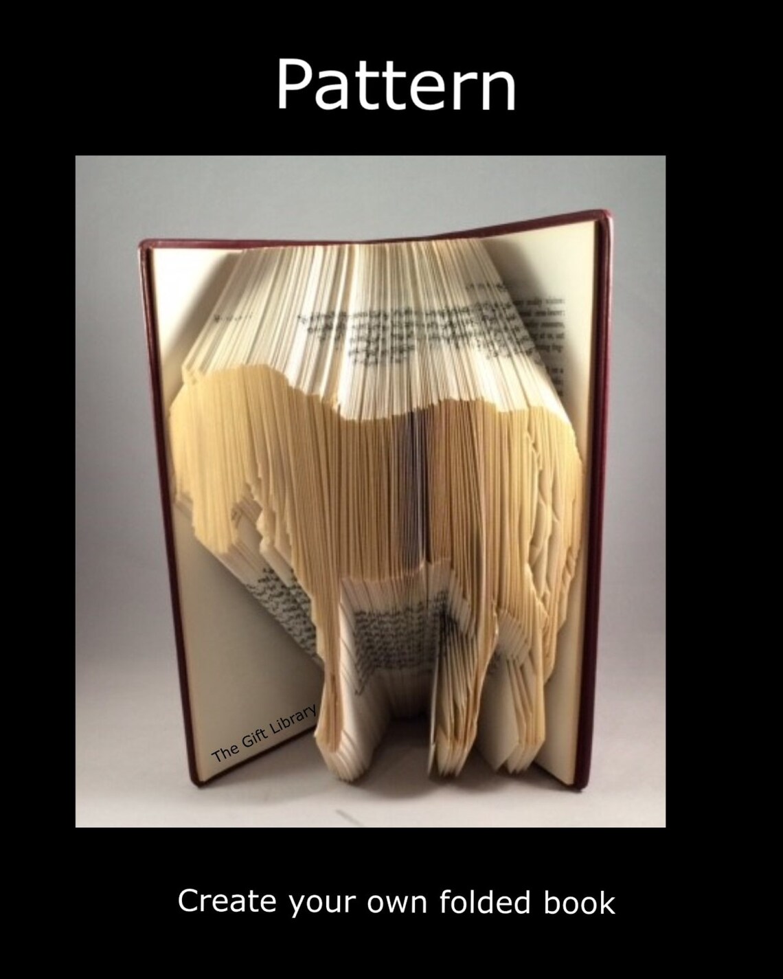 Folded Book Art Pattern pony Horse Pattern to Create Your Own - Etsy UK