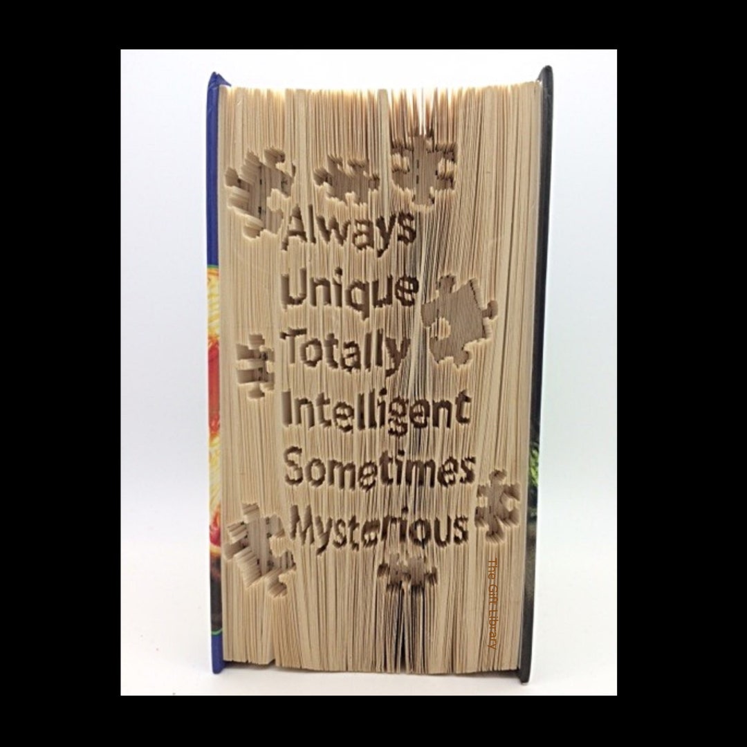 Book Folding Pattern~cut & Fold ~ Autism Awareness - Etsy