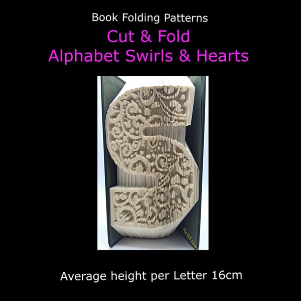 Book Folding Pattern Alphabet - Etsy