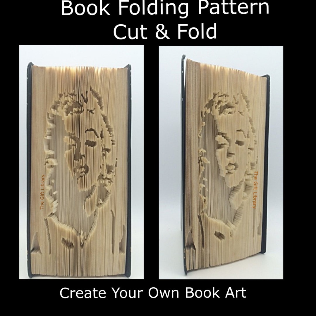 Folded Book Art Pattern -marilyn Monroe Pattern to Create Your Own ...