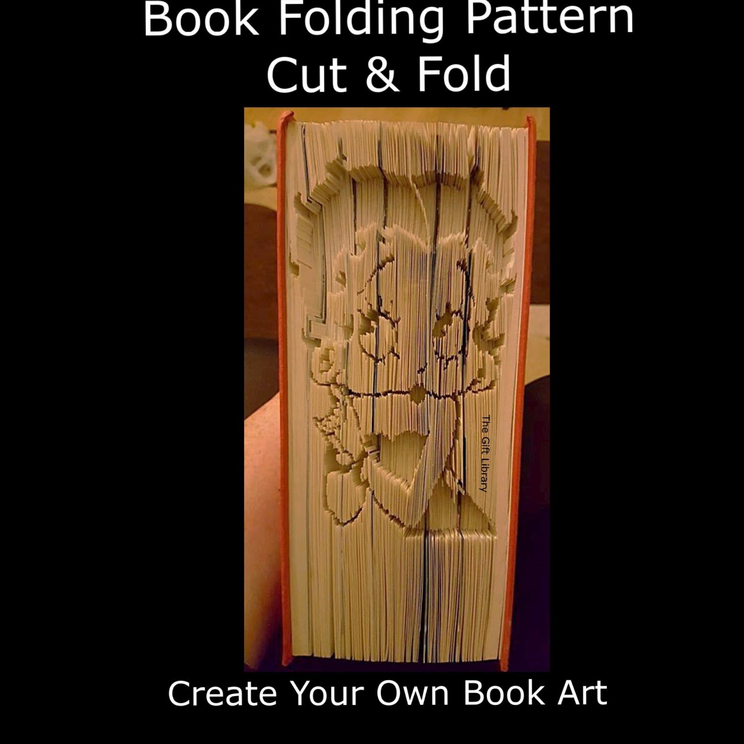 Cut & Fold Book Folding PATTERN Betty Boop Mark measure | Etsy