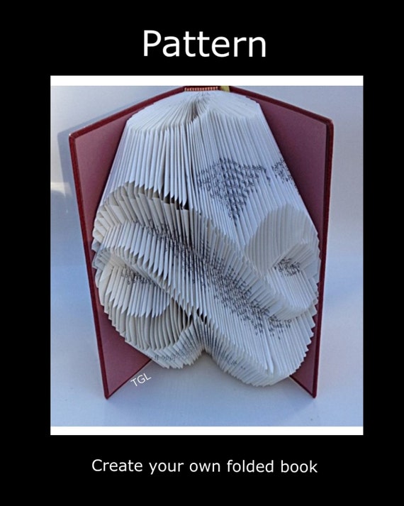FOLDED BOOK ART Modern Infinity Book fold Pattern Pattern | Etsy