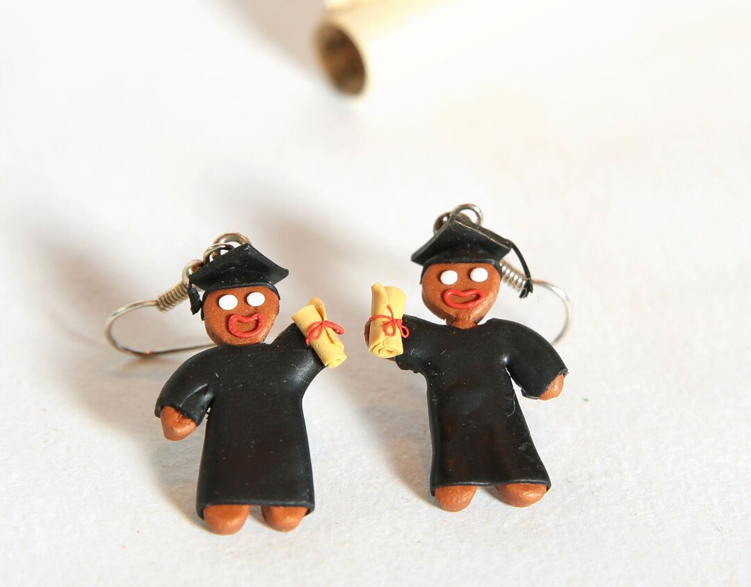 Gingy Gingerbread Man Graduate Earring - Etsy