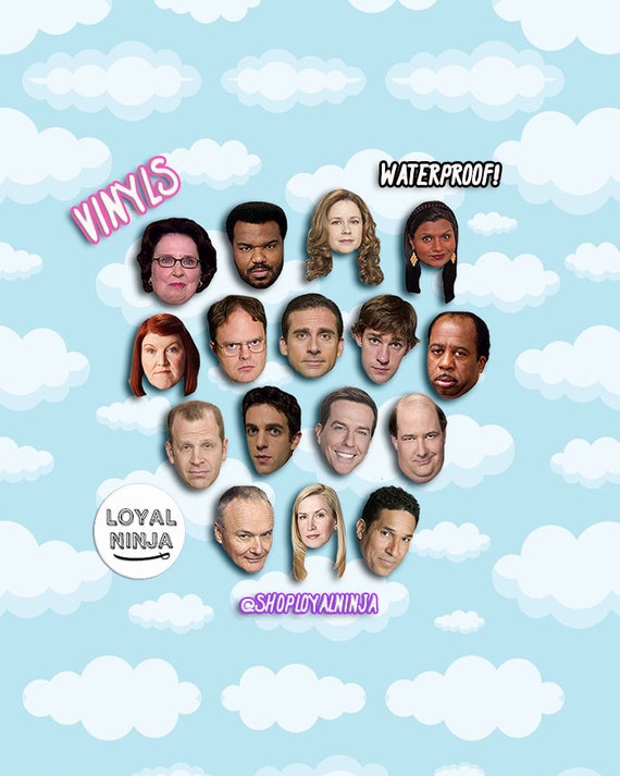 The Office TV Show Vinyl Decal Set 16 ct 2 x 1.5 | Etsy