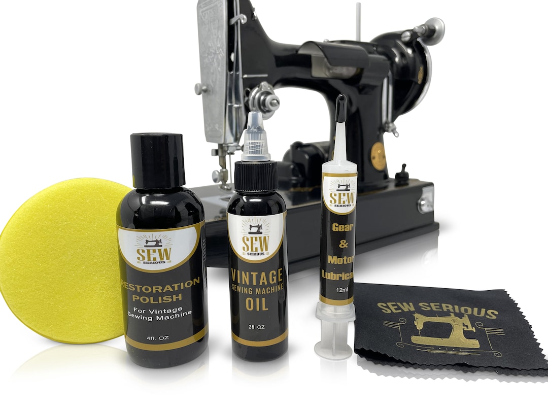 Vintage Sewing Machine Restoration Kit: Polish, Oil & Grease - Etsy