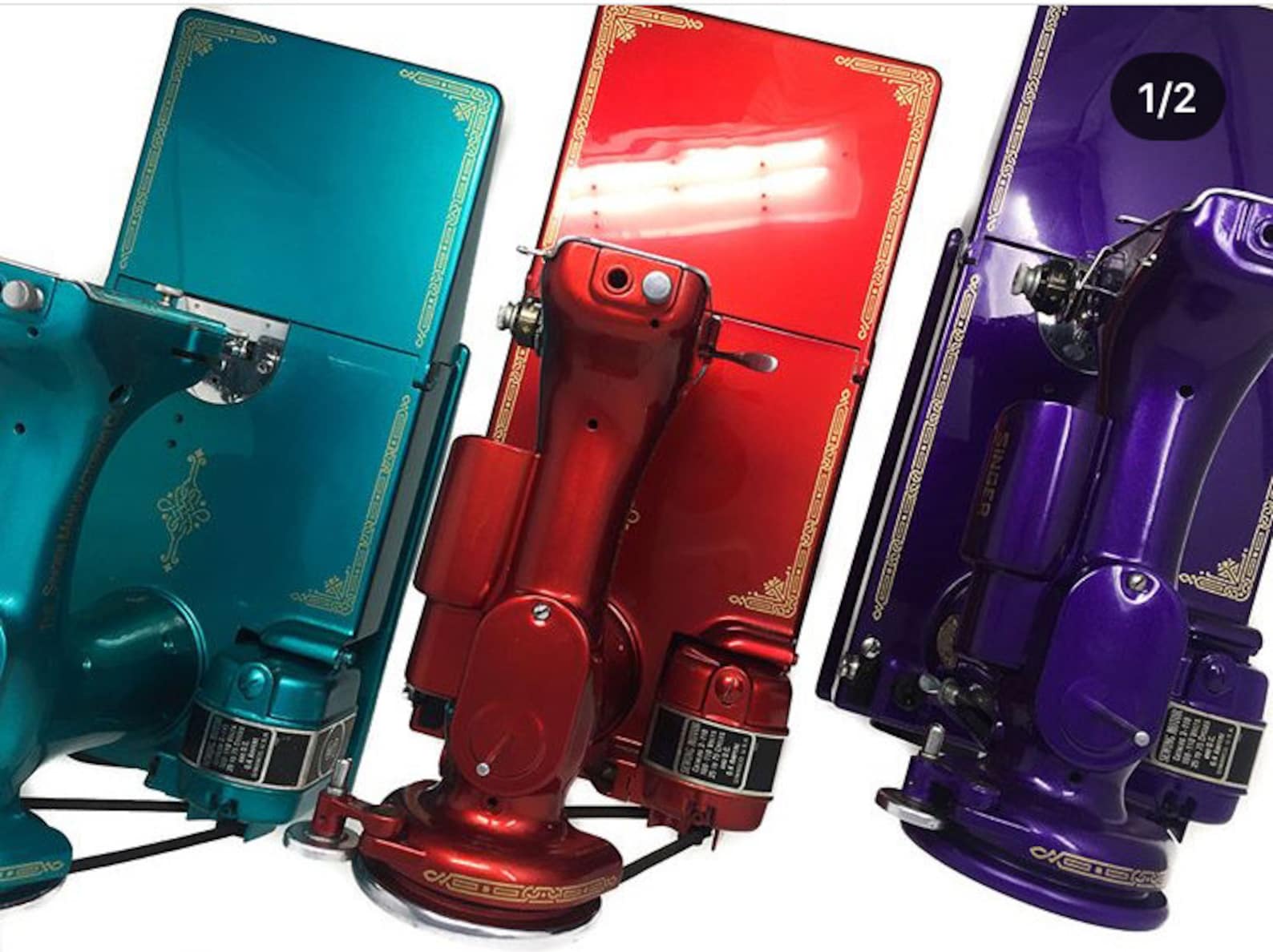 Singer Featherweight 221 Sewing Machine Custom Painted Color of Choice ...