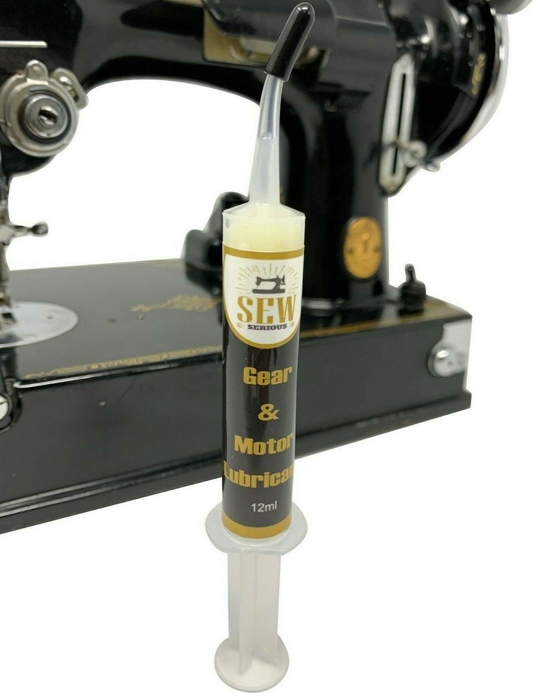 Vintage Sewing Machine Lubricating Motor Gear Grease 221 201 99 15 301 ...