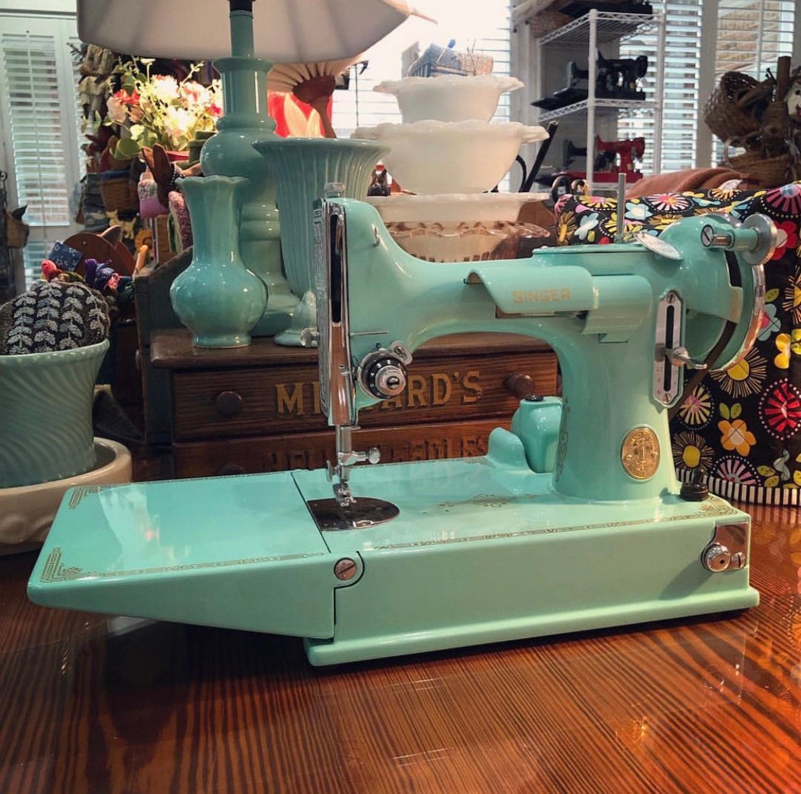 Singer Featherweight 221 Sewing Machine Custom Painted Color | Etsy