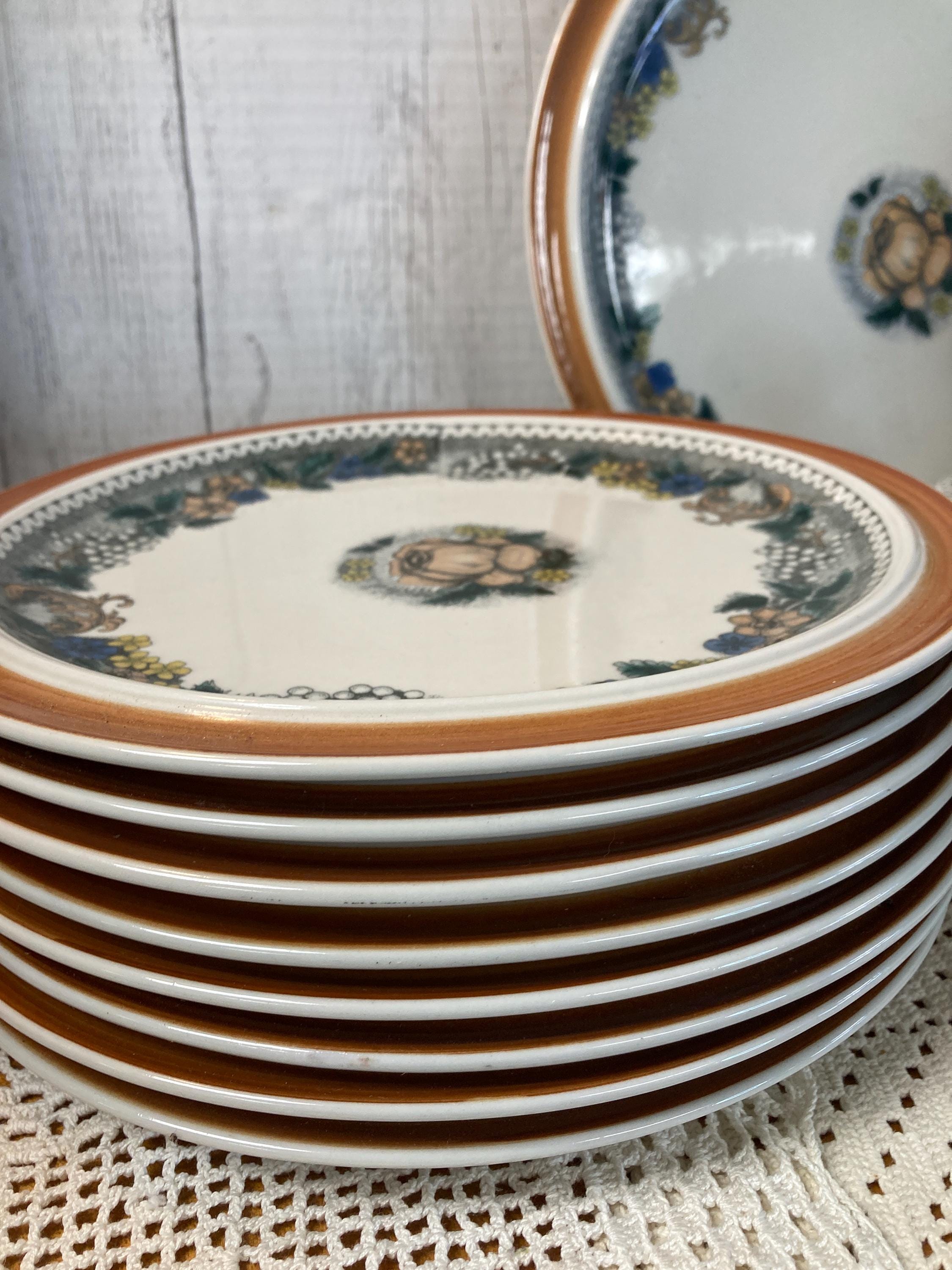 48 PC. Goebel Country Burgund Dish Set. 4-piece Settings for 8 - Etsy