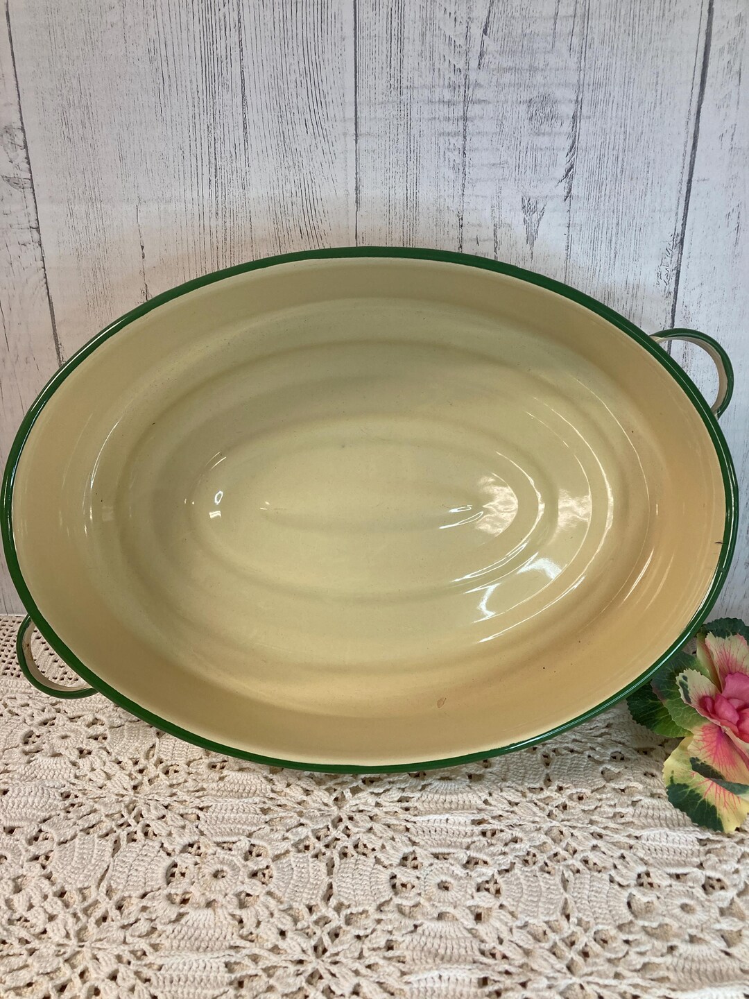 Vintage Swedish Enamelware Bottom (only) Roaster Pan 1920-1940 - Etsy