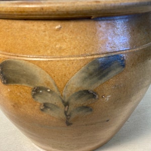 Stoneware Cream Pot With Blue Motif - Etsy
