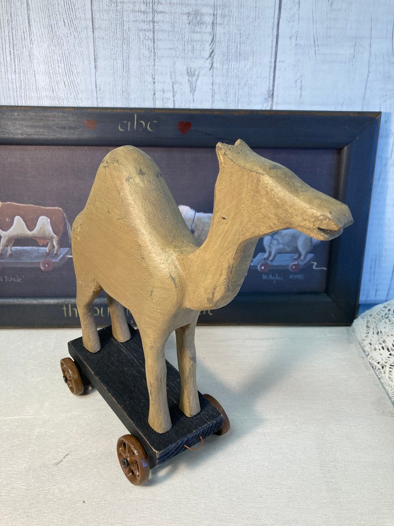 Wooden Camel Vintage Antique Pull Toy - Etsy