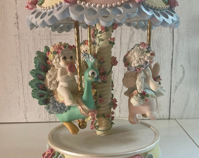 Dreamsicles "floral Carousel" Music Box 10596 (from the 1990's) - Etsy