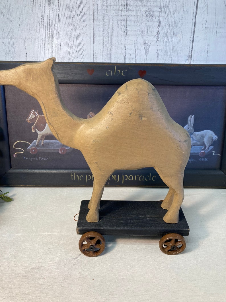 Wooden Camel Vintage Antique Pull Toy - Etsy