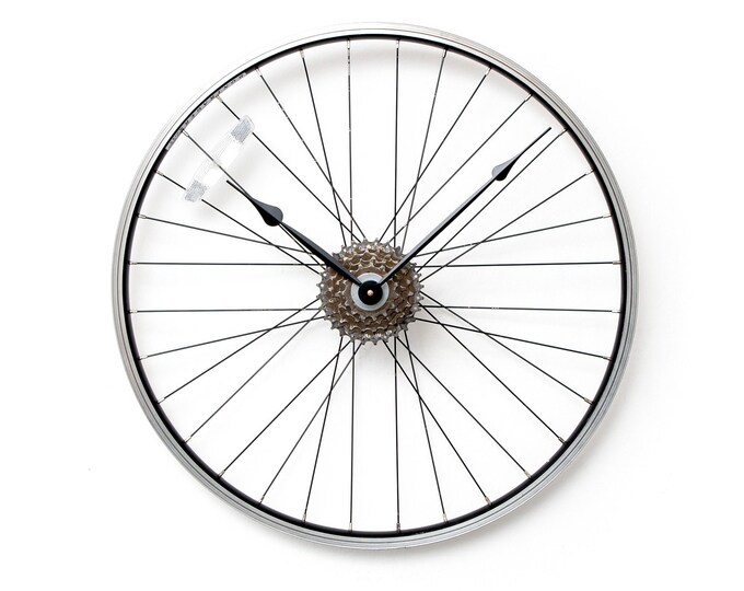 Bicycle Wheel Clock Bicycle Wall Clock Large Wall Clock - Etsy