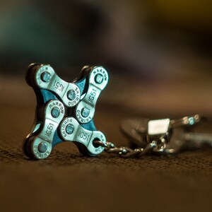 Bike Chain Key Fob, Bike Accessory, Bike Keychain, Metal Key Ring ...