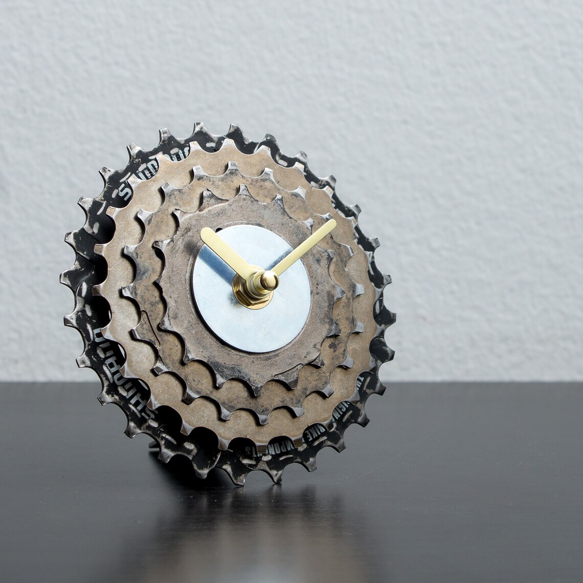 Bike Gear Desk Clock Bicycle Clock Gift Cyclist Boyfriend or | Etsy