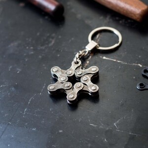 Metal Keychain Made Out of Bicycle Chain, Perfect Gift for Cyclist ...