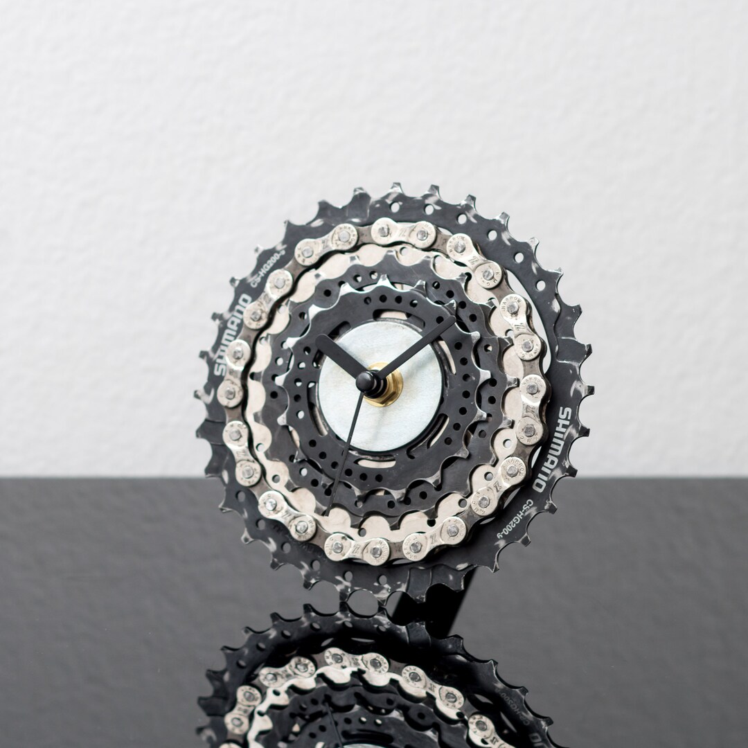 Bicycle Sprocket Desk Clock Personalized Gift for Bike Enthusiasts - Etsy