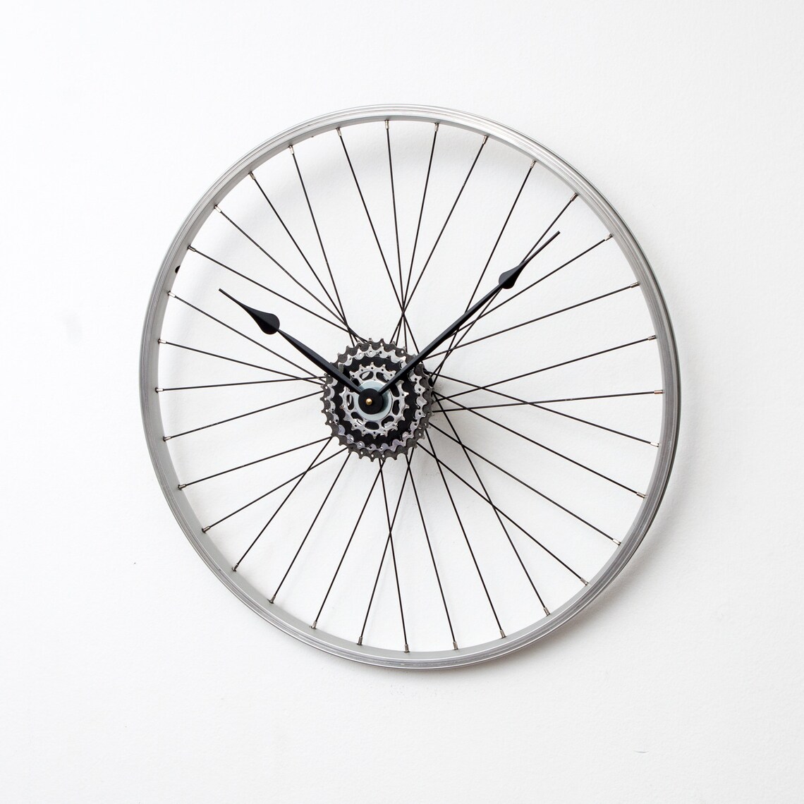 Large Wall Clock Oversized Wall Clock Bicycle Wheel Clock - Etsy